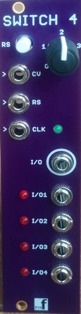PMFoundations Voltage Controlled Sequential Switch Eurorack Module On ModularGrid