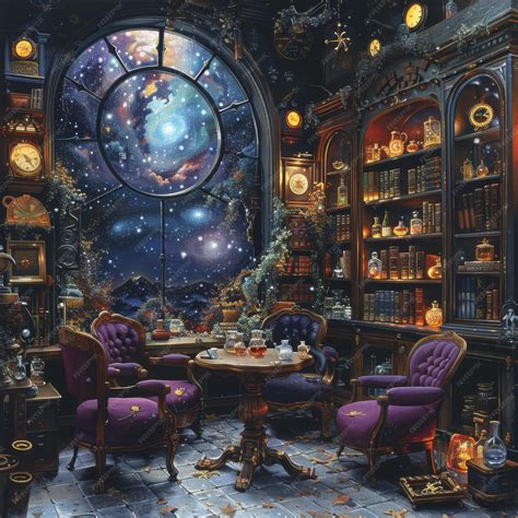 Premium Photo Old Books And A Clock In The Night