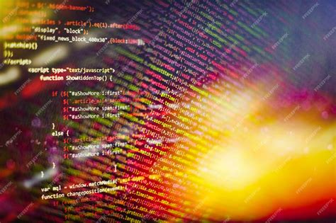 Premium Photo Abstract Computer Script Code Programming Code Screen