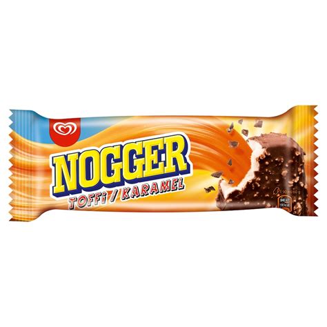 Nogger Ice Cream Caramel 90 Ml Tesco Groceries