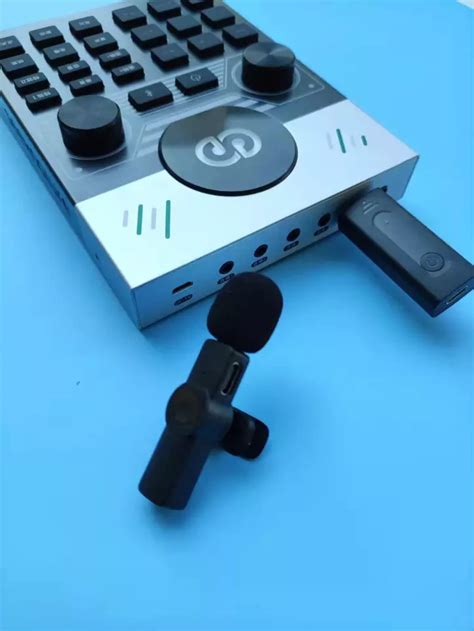 K Mm Aux Dual Receivers Mics Input Wireless Collar Microphone Lapel Lavalier Mic