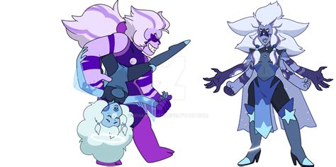 Amethyst X Angelite Fusion Spread Commission By Whamcaked On Deviantart