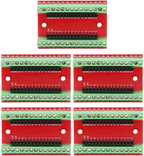 Jp Nano V3 0拡張ボード5個、nano用プロフェッショナル拡張ボード、はんだ付け不要、簡単接続、nano Io Sop 18用の安定した耐久性のあるネジ端子