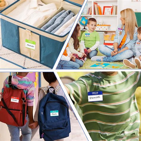 Colorful Name Badge Stickers Easy Peel And Stick For Events And More