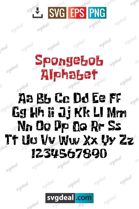 Free Spongebob Font Svg