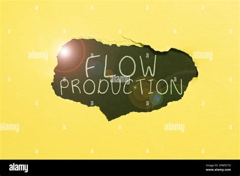 Inspiration Showing Sign Flow Production Business Idea Items Are Produced From One Processing