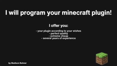 Program Your Minecraft Plugin By Madisonbahner Fiverr