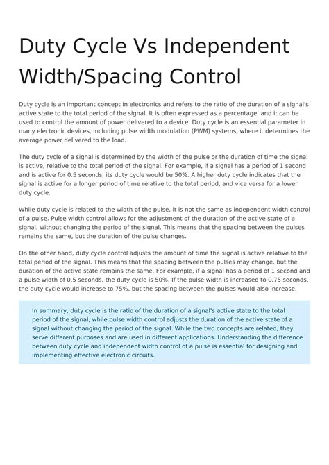 duty cycle pwm pdf