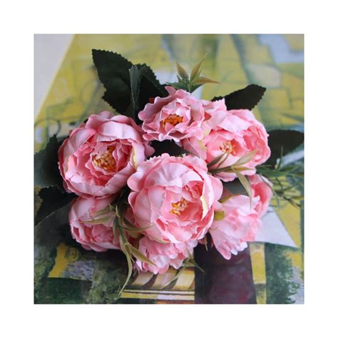 Shabby Chic Bukiet Europejski Pięknej Panny Młodej ślub Małe Jedwabne