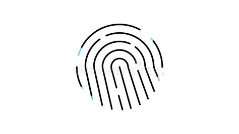 Animation Of Fingerprint Icon Stock Footage Video Of Press Background 315356580