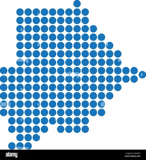 Botswana Vector Outline Map Stock Vector Images Alamy