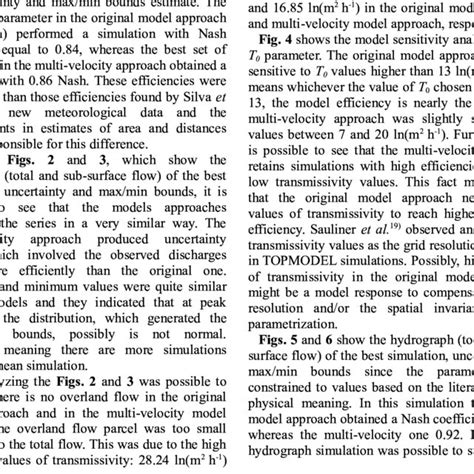 Hydrograph Simulation Of The Multi Velocity Model Approach Calibration Download Scientific