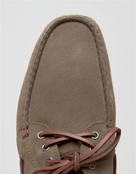 Boss Orange By Hugo Boss Deck Suede Boat Shoes 163 Asos Lookastic