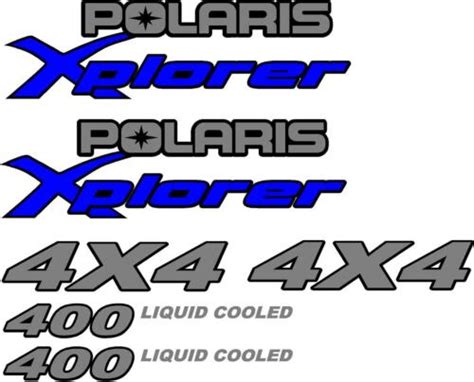 Motorcycle Decals Emblems And Flags Polaris Xplorer 400 4x4 Vinyl Decal