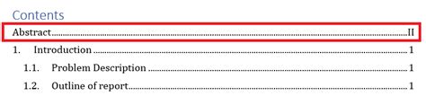 How To Add Abstract And Other Headings To Table Of Contents In Ms Word Pickupbrain Be Smart