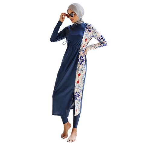Ibtom Castle Muslim Swimsuits For Women Modest Islamic Arabic Swimwear