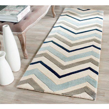 SAFAVIEH Chatham Wilfred Wool Runner Rug Ivory Dark Grey 2 3 X 9