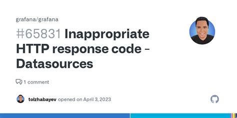 Inappropriate Response Code Datasources · Issue 65831 · Grafanagrafana · Github