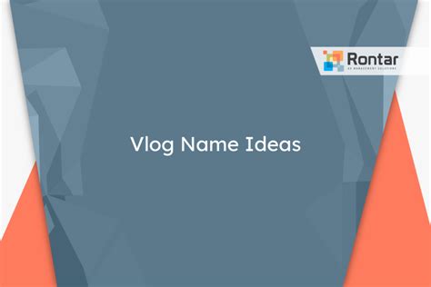540 Vlog Name Ideas That Inspire Creators Everywhere