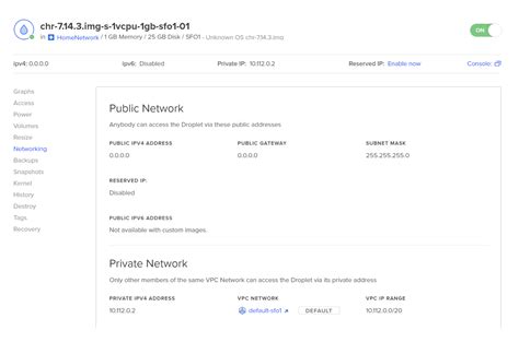 configure mikrotik cloud host router chr as vpn nat gateway on