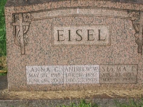 Anna Catherine Eisel 1918 2003 Find A Grave Memorial