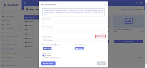 how to export import bot template with chatpion xerone it