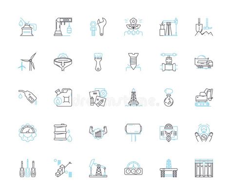 Computer Engineering Linear Icons Set Coding Hardware Software Digital Algorithm Nerking