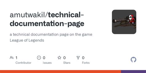GitHub Amutwakil Technical Documentation Page A Technical