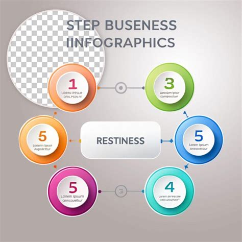 Flat Business Presentation Vector Slide Template On Transparent