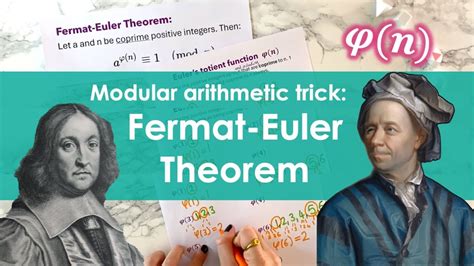 Fermat Euler Theorem And Eulers Totient Function Modular Arithmetic