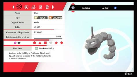 ⚔️🛡️ Weakness Policy Onix Moveset Youtube