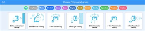 Using Python Example Projects And Templates In Vexcode Exp Vex Library