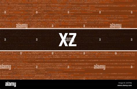 Xz Concept With Random Parts Of Program Codexz Text Written On
