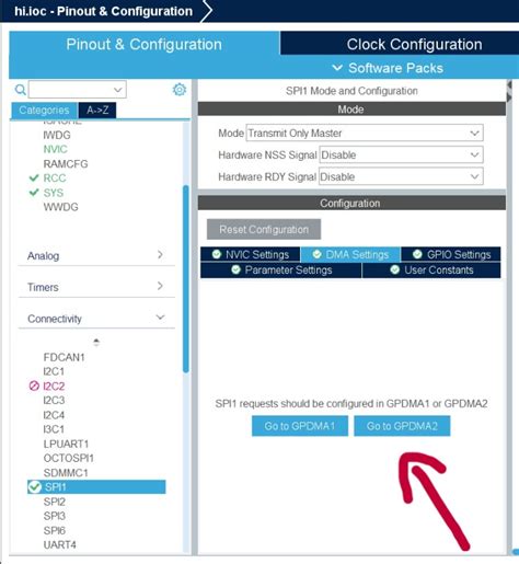 How To Set Spitx In Dma Settings Stmicroelectronics Community