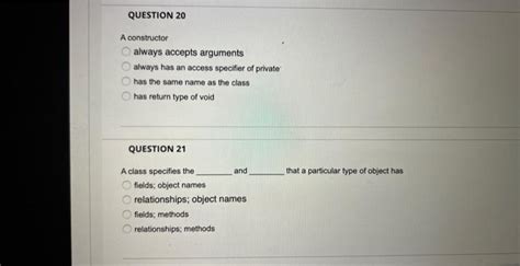 solved a constructor always accepts arguments always has an
