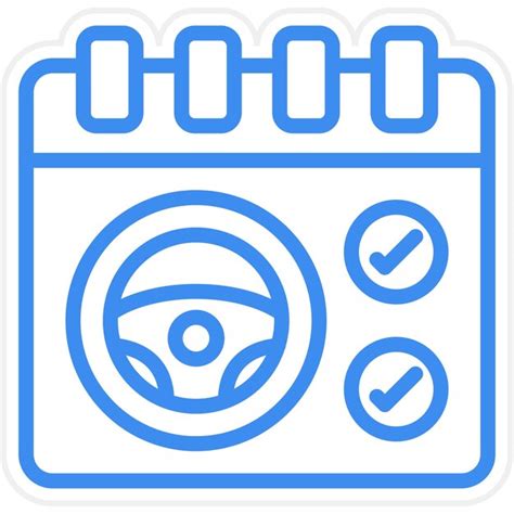 Book A Test Drive Icon Style Premium Vector