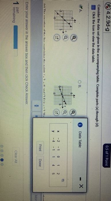 Solved Consider The Data Set Given In The Accompanying Chegg
