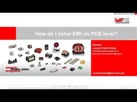 EMC Problems On PCB Level Electronics Electrical EE EC EX