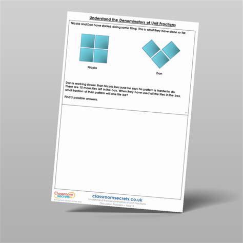 Year 3 Understand The Denominators Of Unit Fractions Discussion Problem