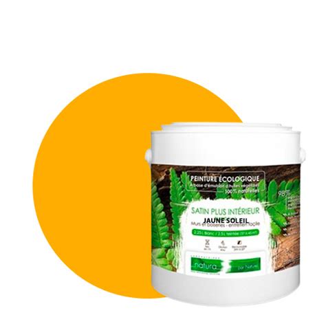 Jaune Soleil Jaune Soleil Peinture Interieur Aspect Satin Natura Jaune Soleil 2 5l [classe