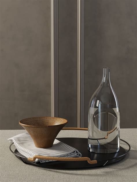 Tray With Composition 3d Model Cgtrader