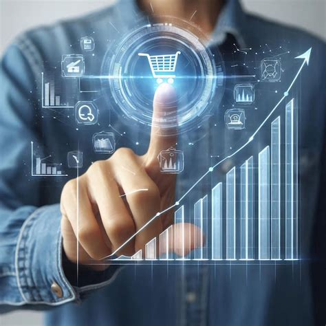 Ecommerce Growth And Digital Shopping Trends Premium Ai Generated Image