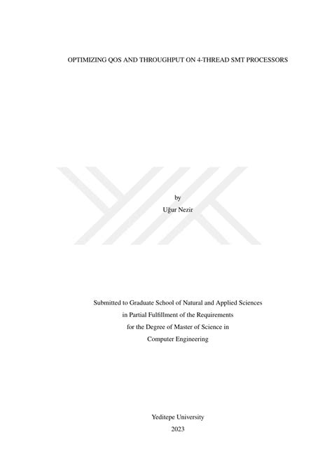 Pdf Optimizing Qos And Throughput On 4 Thread Smt Processors