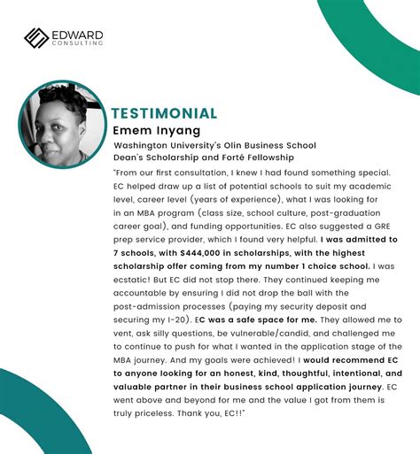 Edward Consulting On Linkedin Its Testimonial Tuesday Again And We Are Excited To Share The
