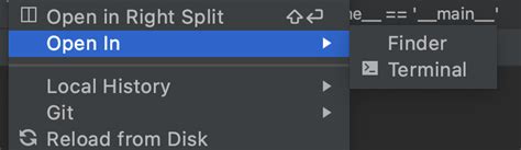 PyCharm 2020 03 Reveal In Finder Is Missing IDEs Support IntelliJ Platform JetBrains