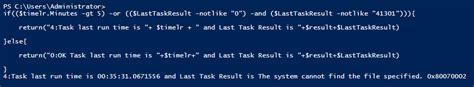 monitoring windows task scheduler through powershell script and prtg
