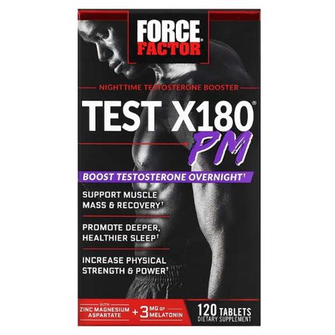 Force Factor Test X180 Pm Nighttime Testosterone Booster Hercules