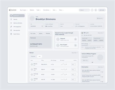 Crypto Dashboard UI UX Design Behance