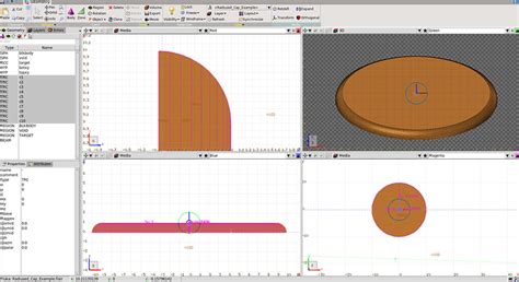 creation of radiused edge with fluka bodies geometry and materials