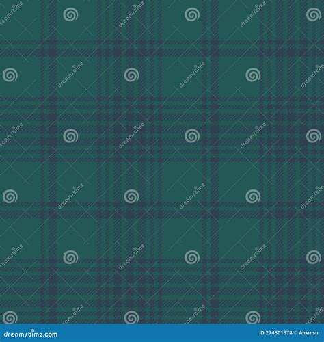Plaid Seamless Pattern In Blue Check Fabric Texture Stock Vector Illustration Of Seamless